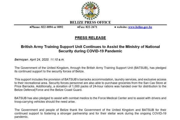 British Army Training Support Unit Continues To Assist The Ministry Of ...