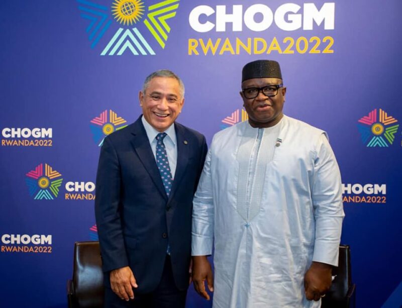 At CHOGM 2022 Prime Minister Hon. John Briceño Met With President H.E ...